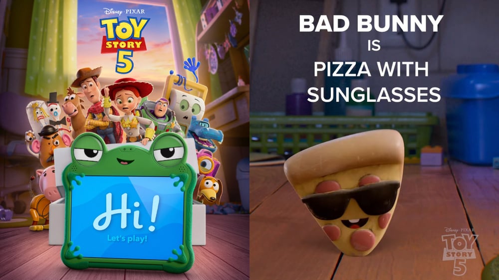 Pixar’s ‘Toy Story 5’ pizza character played by Bad Bunny gets accused ...