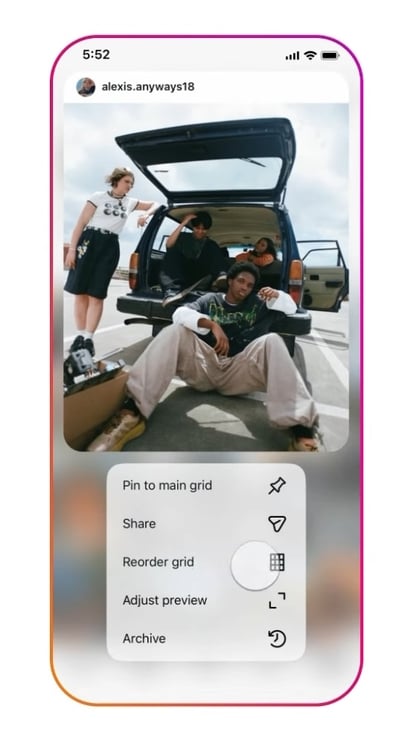 Instagram now lets you rearrange your profile grid—no more deleting or ...