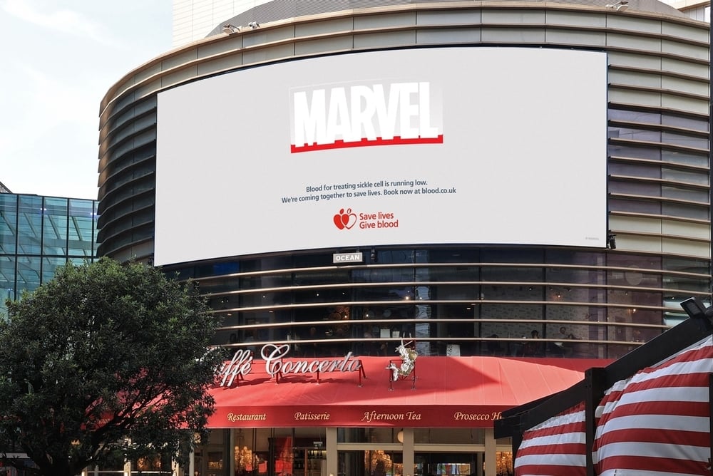 Major brands like Marvel drain the red from their logos for World ...