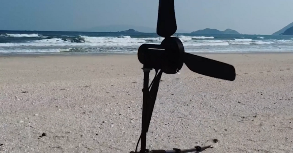 Portable wind power system generates off‑grid energy with modular ...