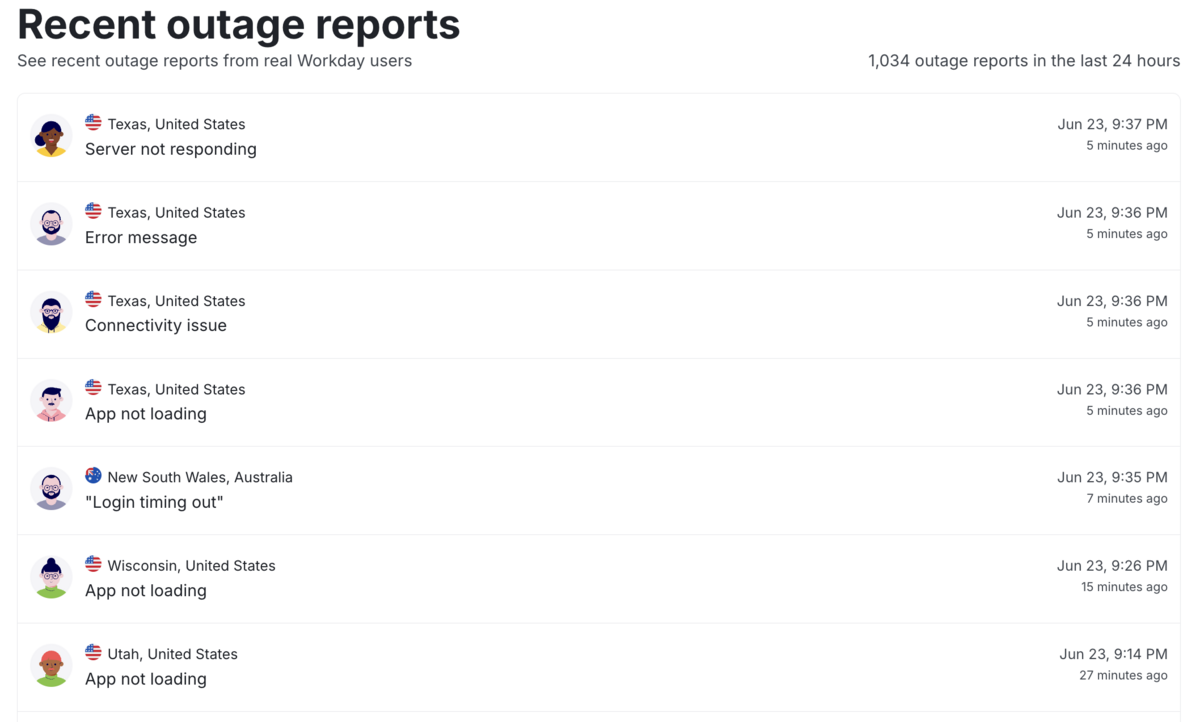 Is Workday down? [June 23, 2026] - Workday down? - DesignTAXI Community ...