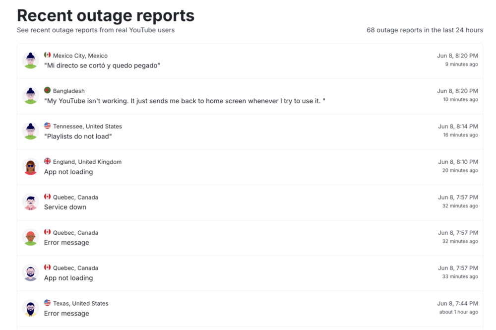 Is YouTube down? [June 8, 2026] - YouTube down? - DesignTAXI Community ...