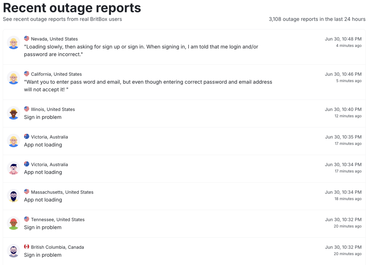 Is Britbox down? [June 30, 2026] - Britbox down? - DesignTAXI Community ...