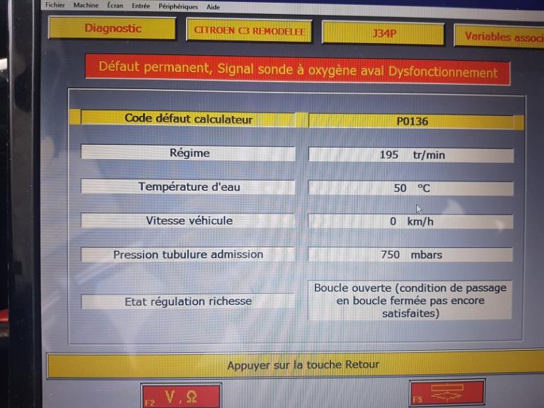 Système antipollution défaillant code P0136 et P0138 - C3 I/ C3 Pluriel ...