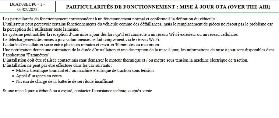 Mise(s) à jour Over The Air - C5 X (2021 → ) - PLANÈTE-CITROËN
