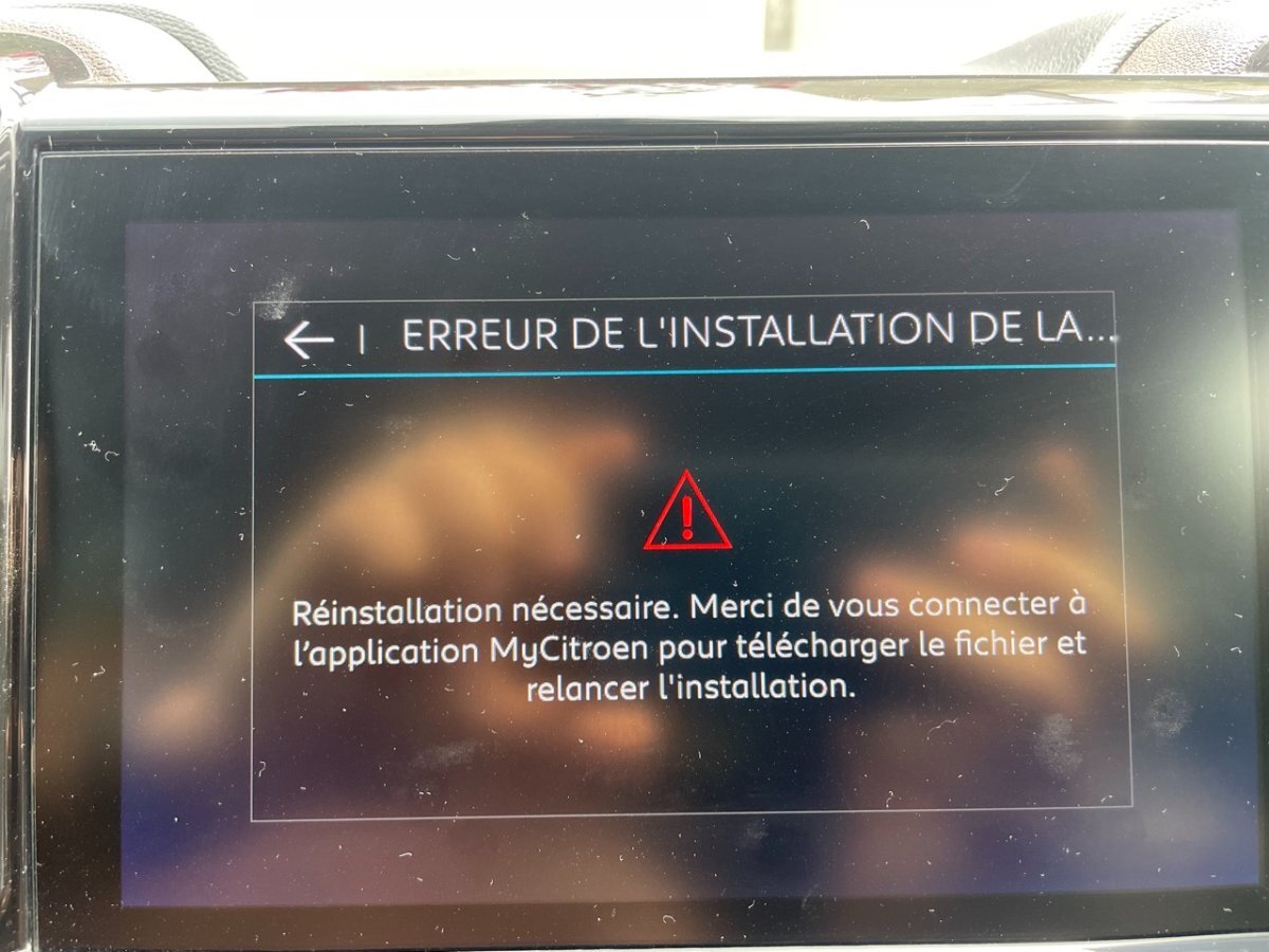 Citroen Update Installation Interrompue