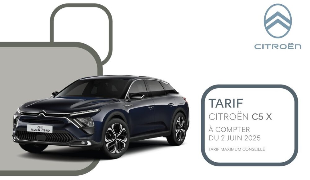 Nouvelle Citroën c5 x : Tarifs Gamme / Caractéristiques techniques (06/ ...