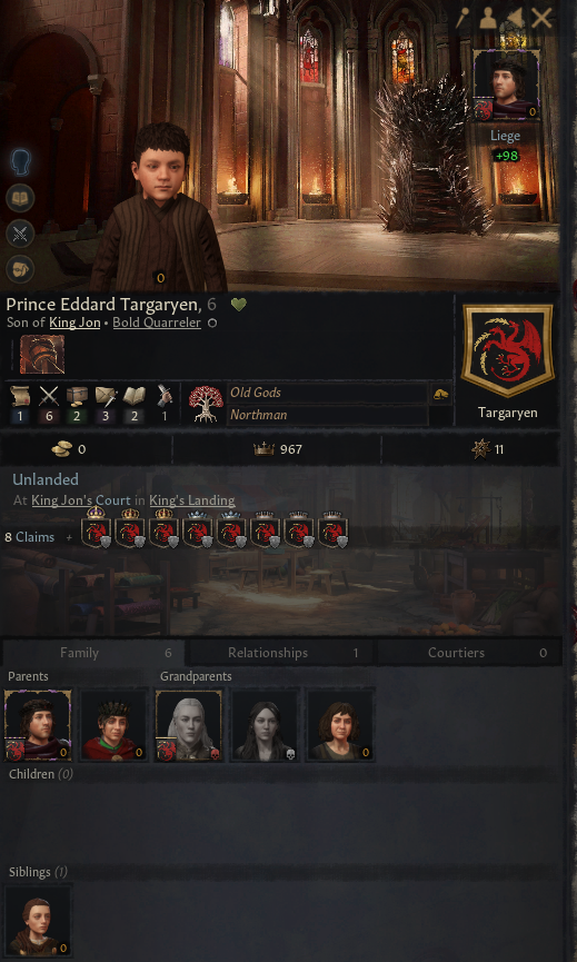A Hands-Off Game of Thrones Playthrough (CK3 mod) - General Forum - The ...