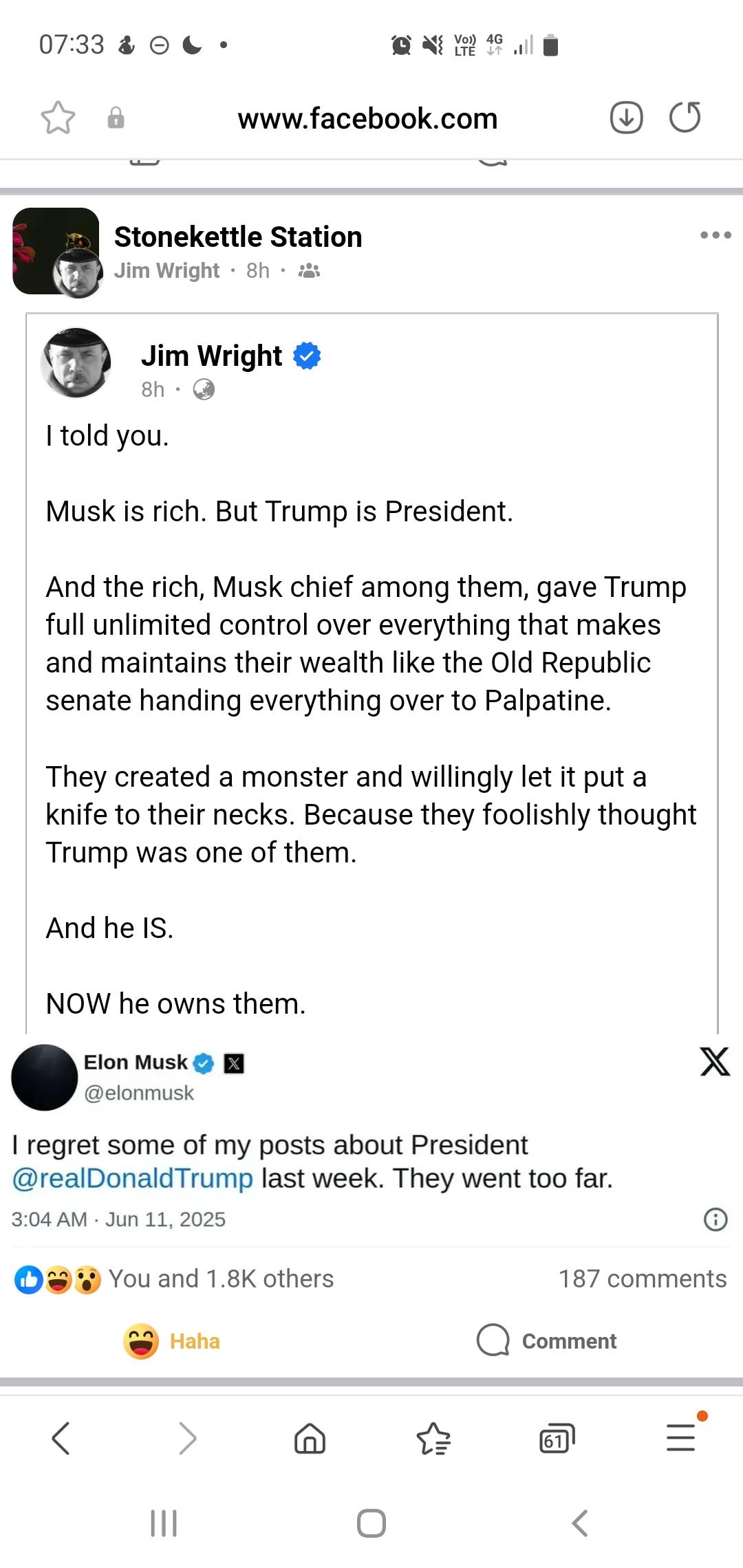 The Elon Musk emergence - Page 2 - Quiver Full of Politics - Free Jinger
