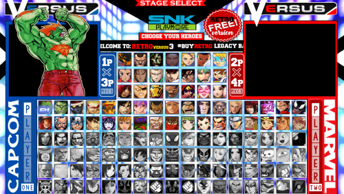 Retro Versus Mugen 3 free edited by Ace Million - Full MUGEN Games ...
