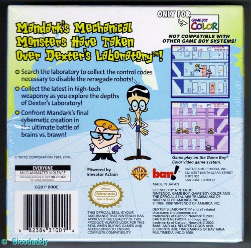 Dexter (Dexters Laboratory: Robot Rampage) [Gameboy Color] - Cartoon ...