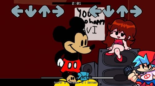 Sunday Night Suicide But Repainted Mickey V3 - Friday Night Funkin ...