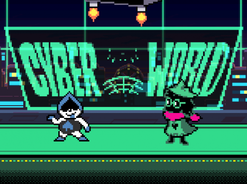Deltarune - A CYBER'S WORLD (Cyber Field) - Undertale Stages - AK1 ...