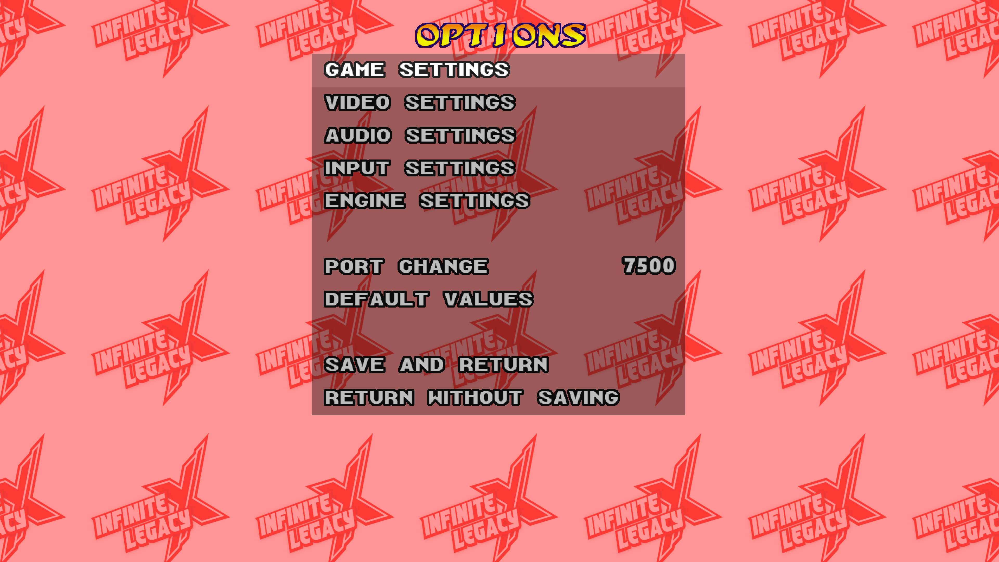 Infinite Legacy X HD Screenpack by OroCrimson (IKEMEN Go Nightly 1/22 ...