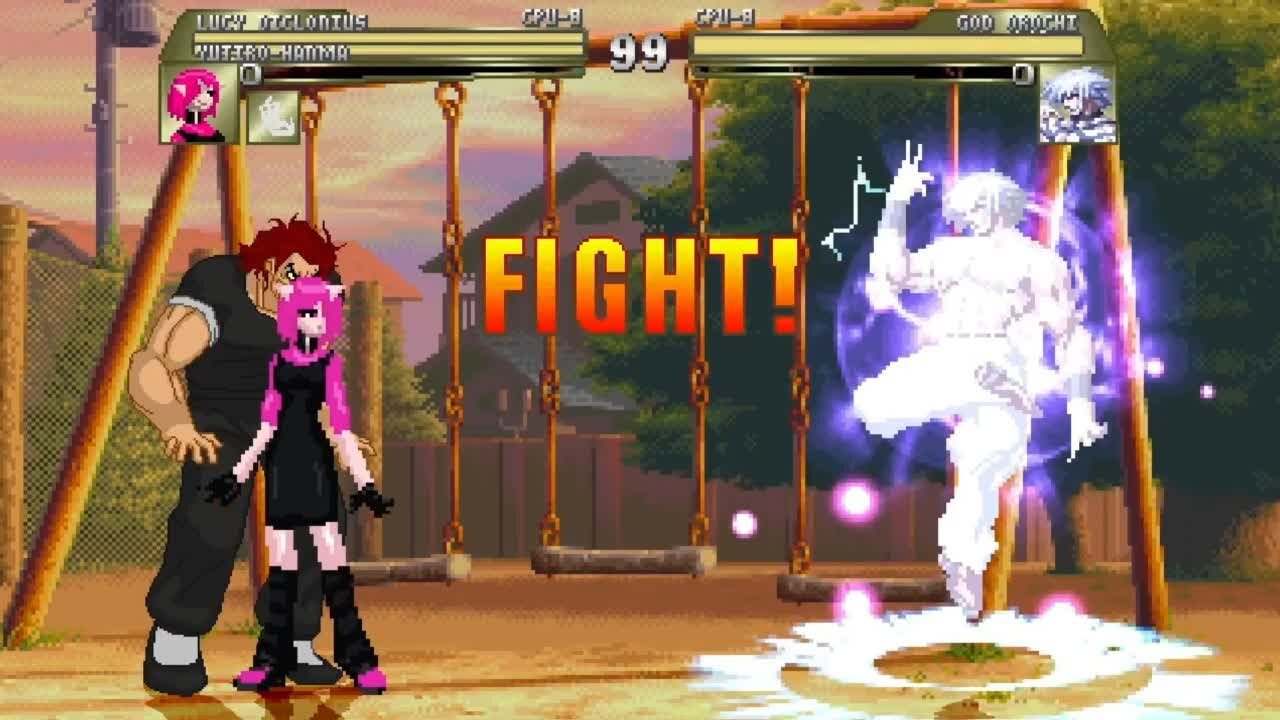 [MUGEN IKEMEN] Tunometecabra and the edgy gore alien girl vs Shirtless ...