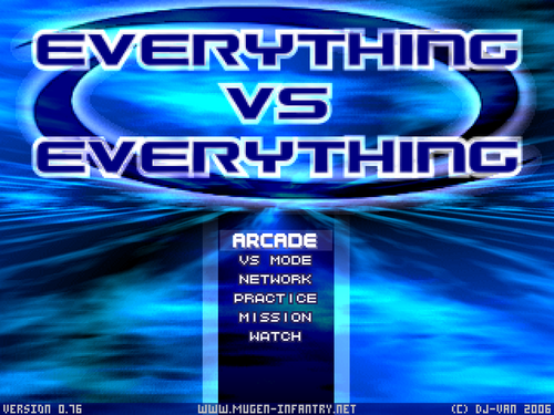 EVERYTHING VS EVERYTHING for IKEMEN GO - Ikemen go Screen Packs - AK1 ...