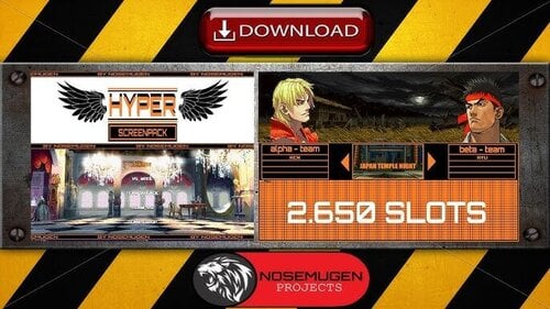 HYPER Screenpack By NOSEMUGEN 2650 Slots [ MUGEN 1.1 ] - Screenpacks ...