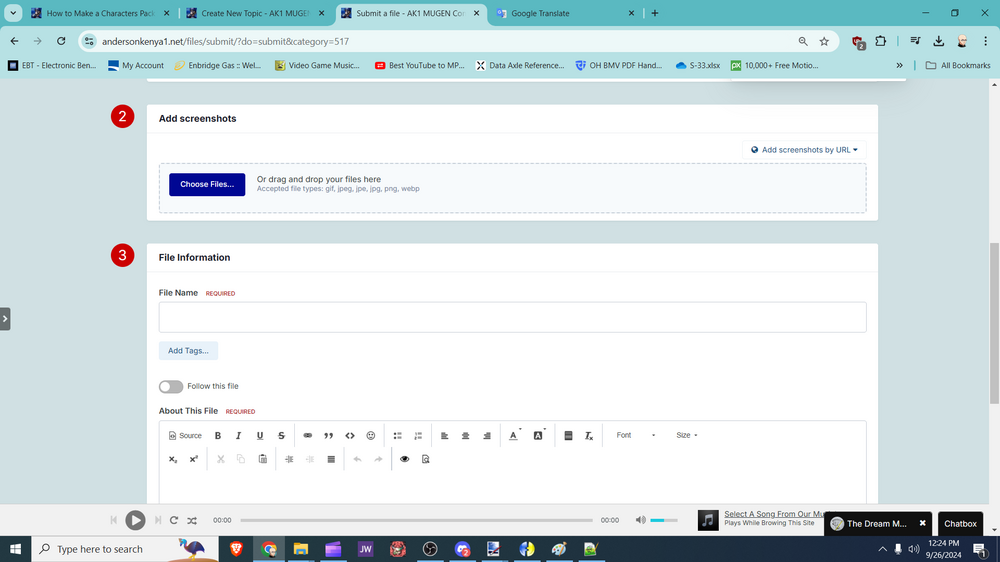 How to make a Characters Pack here at AK1MUGEN text Guide. - Website ...