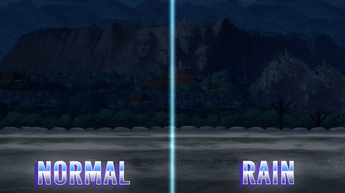 Konoha Night (Normal / Rain) - Naruto Stages - AK1 MUGEN Community