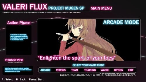 Valeri Flux Mugen Project SP - Screenpacks - AK1 MUGEN Community