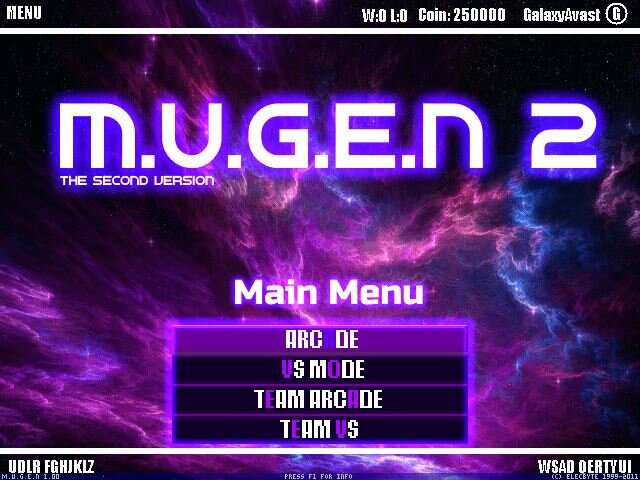 MUGEN 2: The Second Version - Screenpacks - AK1 MUGEN Community