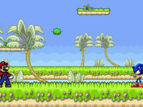 Floating Islands - Super Smash Flash - Super Mario Stages - AK1 MUGEN ...