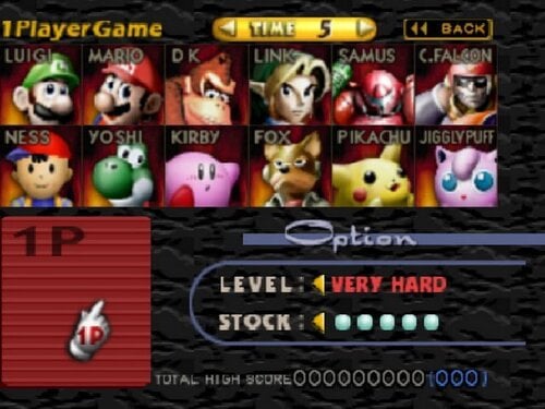 SSB Fighter Select Screen - Super Smash Bros. Stages - AK1 MUGEN Community
