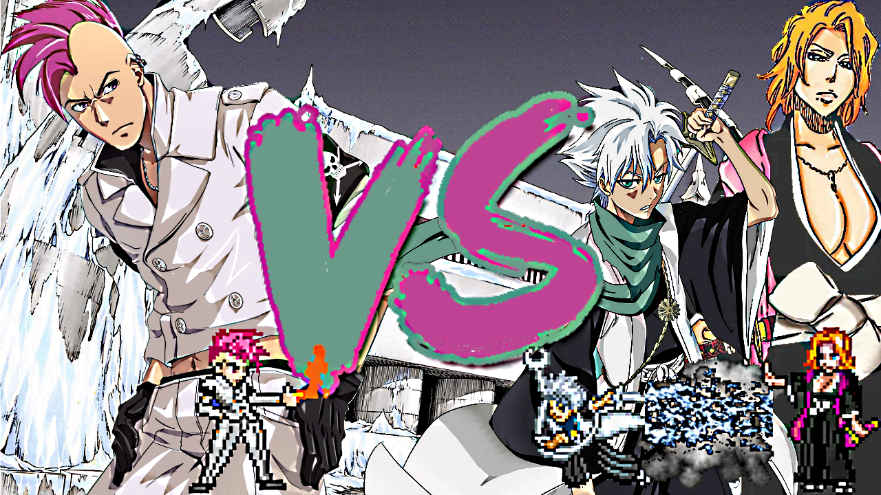 Bazz-B Vs Toshiro Hitsugaya & Rangiku Matsumoto (Bleach) - Mugen ...