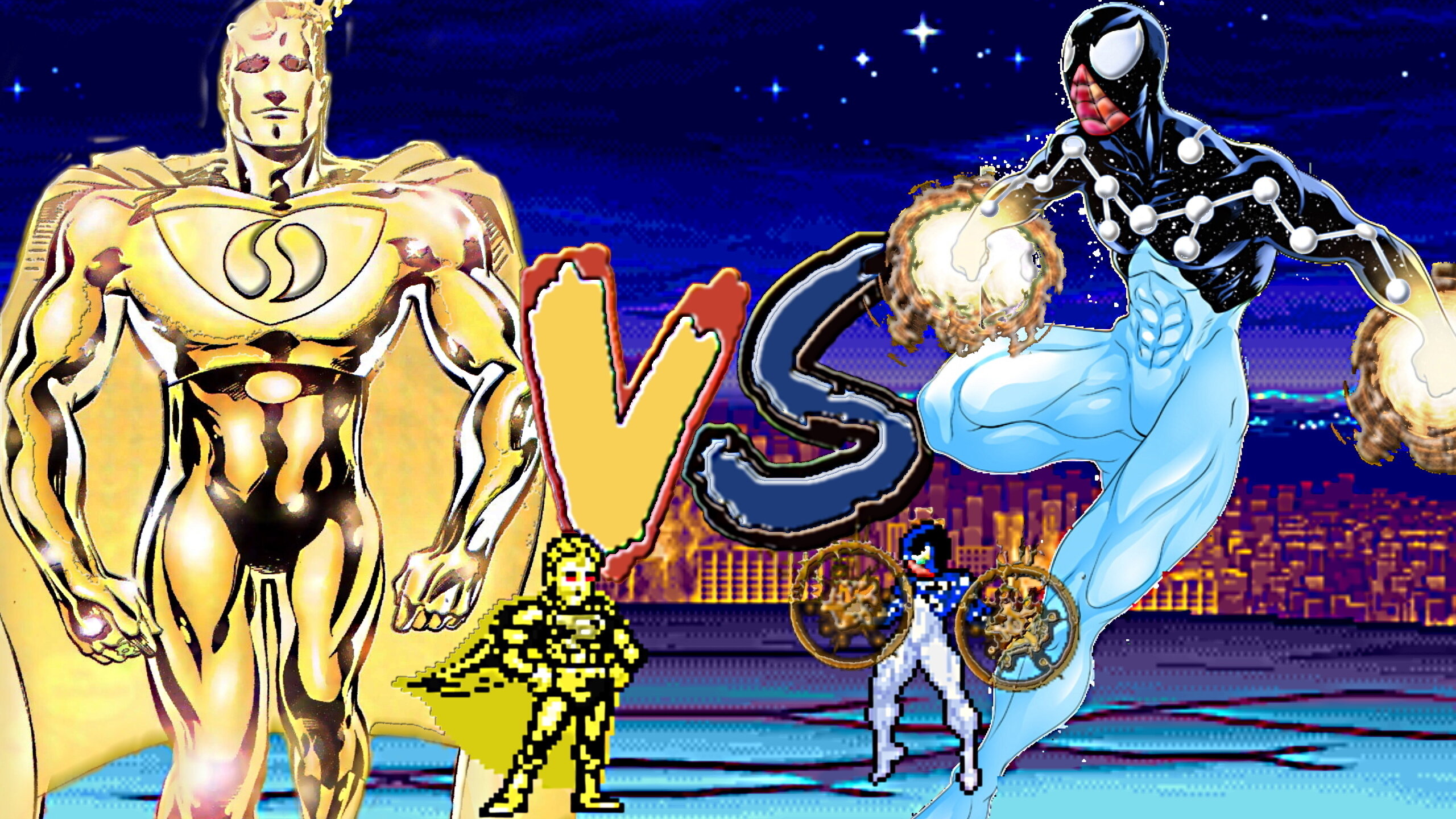 Superman Prime One Million Vs Cosmic Spider-Man (DC vs Marvel) - Mugen ...