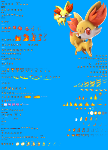 Fennekin Jus Sprite sheet - Sprite and extras - AK1 MUGEN Community