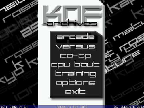 The King of Fighters Arhives screenpack - Screenpacks - AK1 MUGEN Community