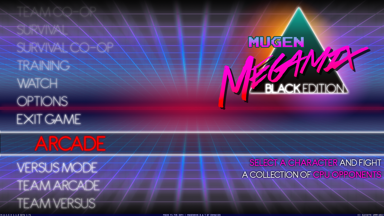 MUGEN Megamix Black Edition ScreenPack - Screenpacks - AK1 MUGEN Community